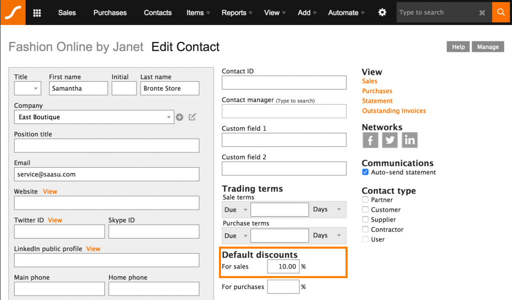 Discounts | Online Accounting