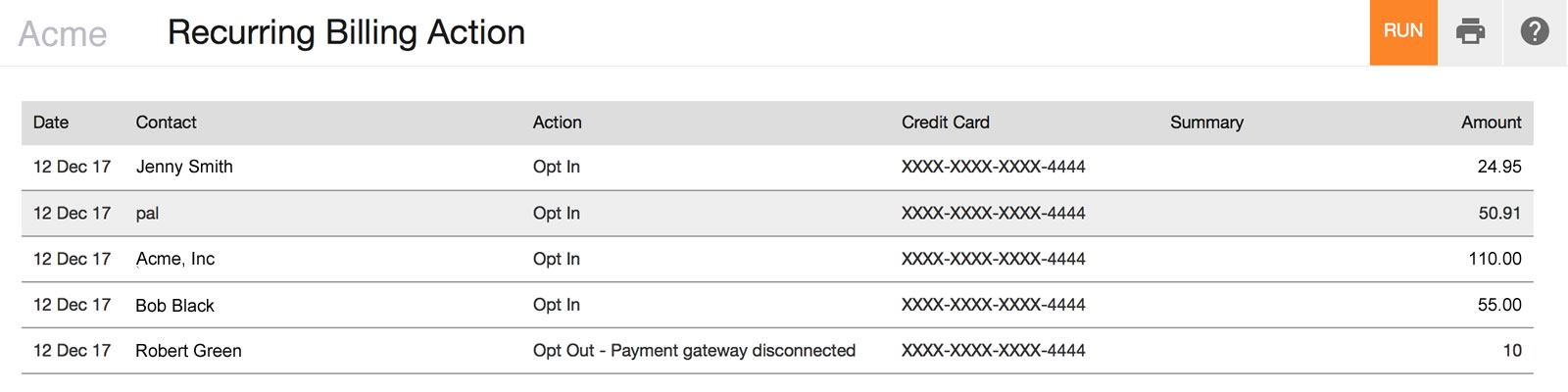 Recurring Billing | Online Accounting Offering your customers the ...